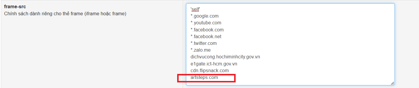 Hướng dẫn thiết lập CSP để nhúng các mã iframe